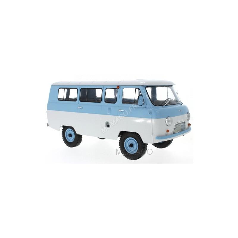 UAZ 452V (2206) MINIBUS BLEU/BLANC