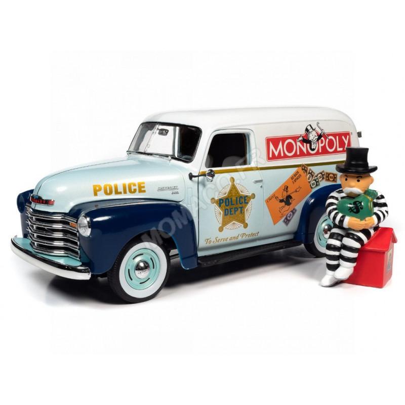 CHEVROLET VAN 1948 "MONOPOLY - POLICE" AVEC FIGURINE Mr MONOPOLY ...