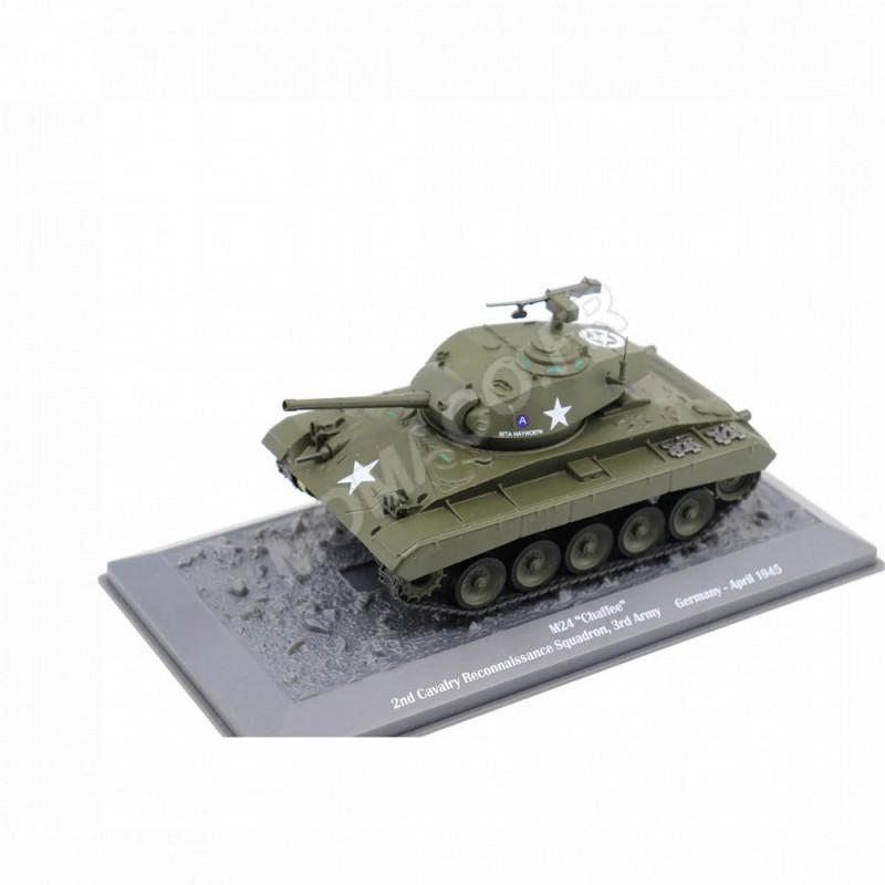 CHAFFEE M24 TANK LEGER 2EME ESCADRON DE RECONNAISSANCE ALLEMAGNE 1945