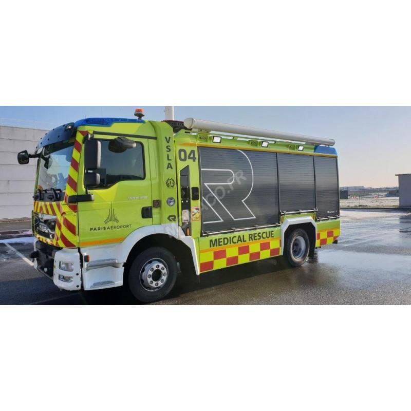 ALERTE - Véhicule miniature pompier de collection.