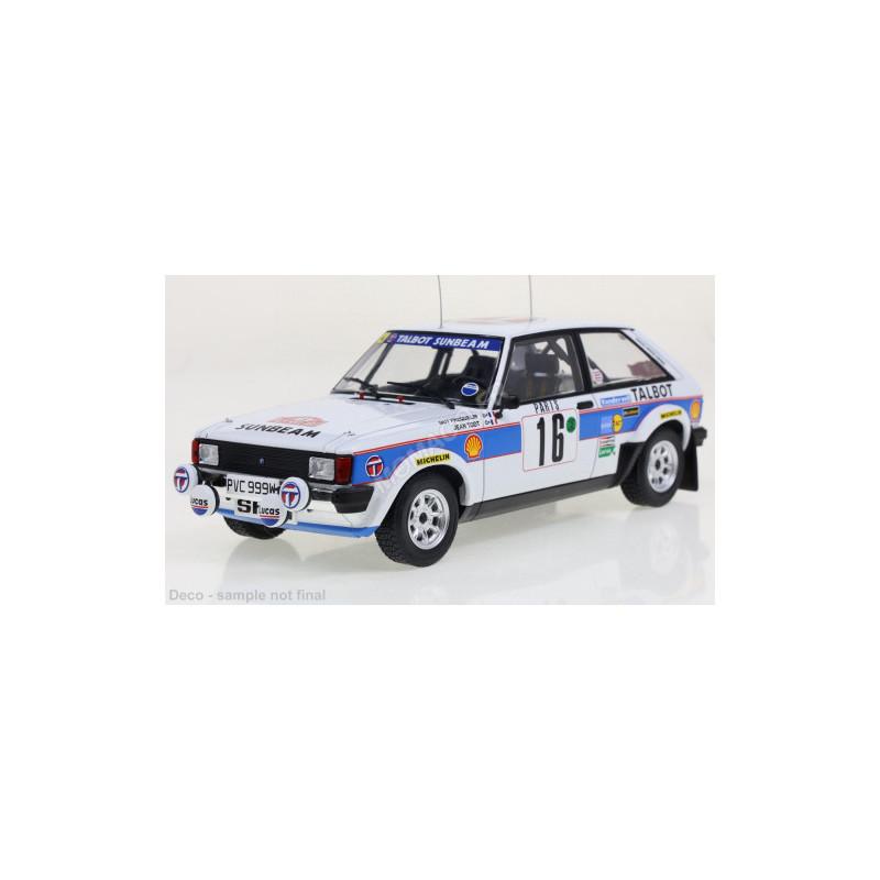 TALBOT SUNBEAM LOTUS 16 FREQUELIN/TODT RALLYE WM MONTE-CARLO 1981