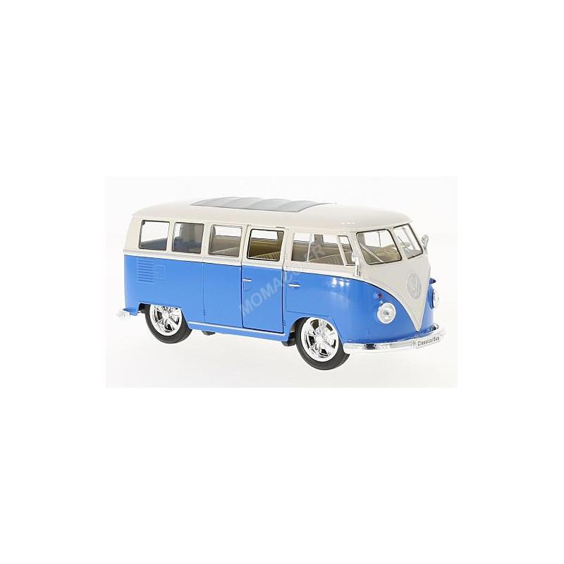 VOLKSWAGEN T1 MINIBUS LOW RIDER 1962 BLEU ET BLANC