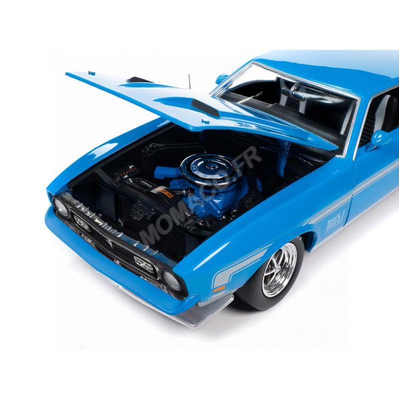 FORD MUSTANG MACH 1 1972 BLEU "GRABBER BLUE"