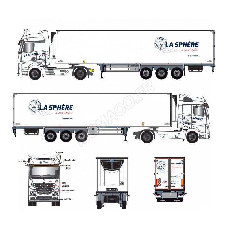 MERCEDES-BENZ ACTROS 5 STREAMSPACE SEMI FRIGO "LA SPHERE"