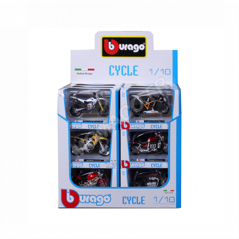 DISPLAY DE 18 PIECES : MOTOS "CYCLE"