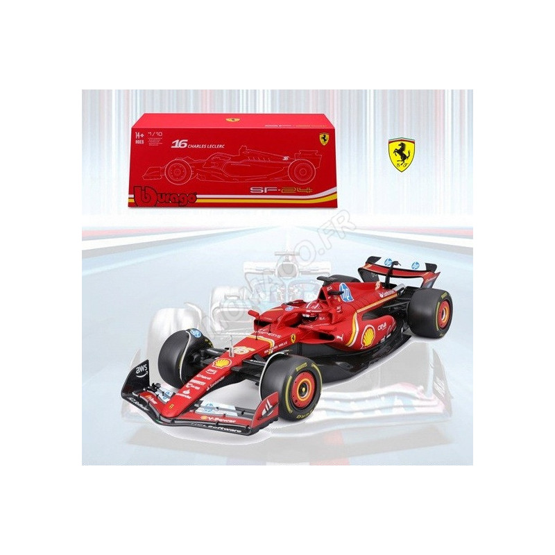 FERRARI F1 SF-24 TEAM SCUDERIA FERRARI 16 CHARLES LECLERC GRAND PRIX D ...
