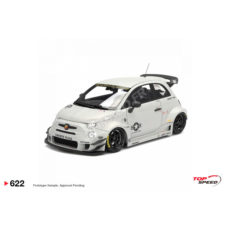FIAT ABARTH 595 LB-WORKS X ABAS WORKS FIGHTERS 2024 GRIS "SOLID GREY"
